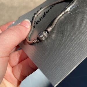 Pandora | Jewelry | Pandora Sterling Silver Barrel Clasp Bracelet ...